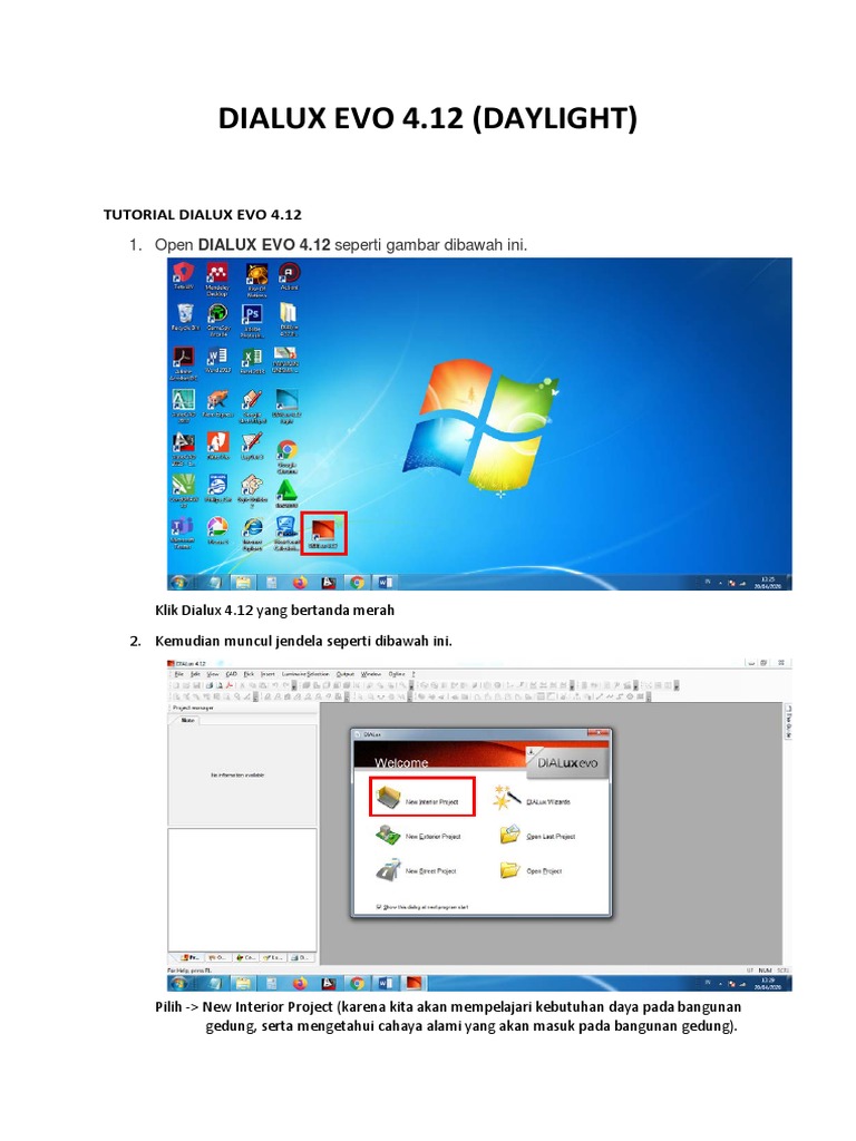 Tutorial Dialux Evo 4 Daylight | PDF