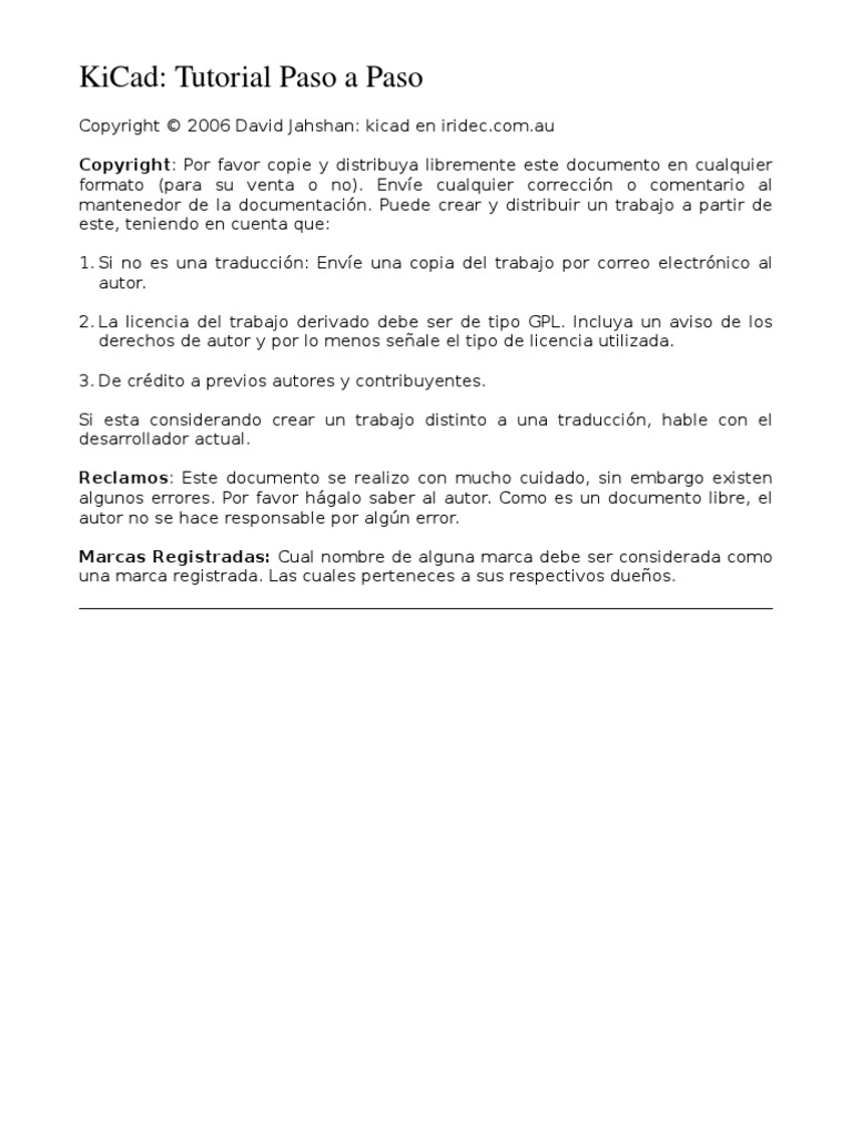 KiCad Tutorial | PDF
