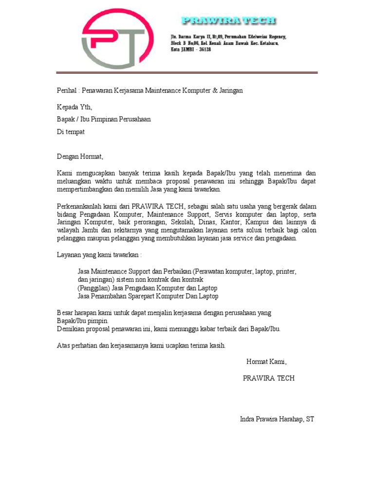 Proposal Konsultan IT | PDF | Komputer