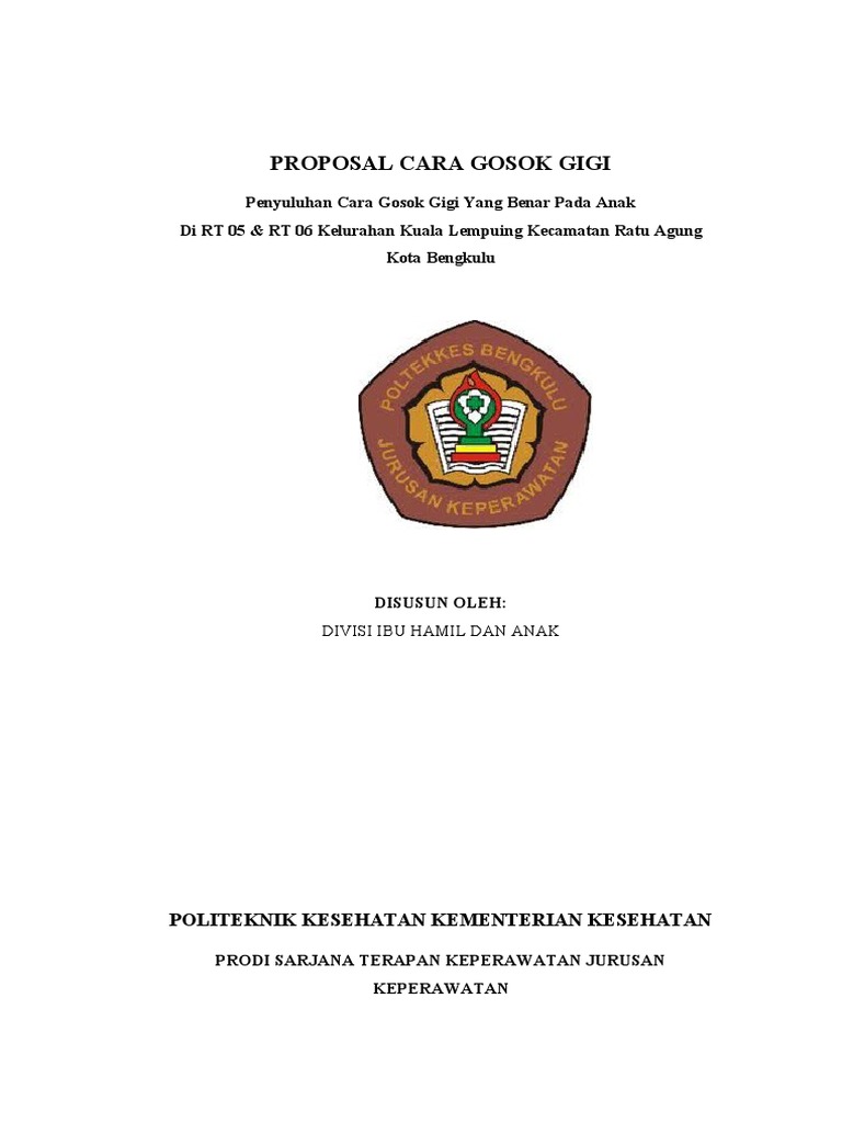 Proposal Sikat Gigi Yuk-1 | PDF | Pengembangan Diri | Sains & Matematika