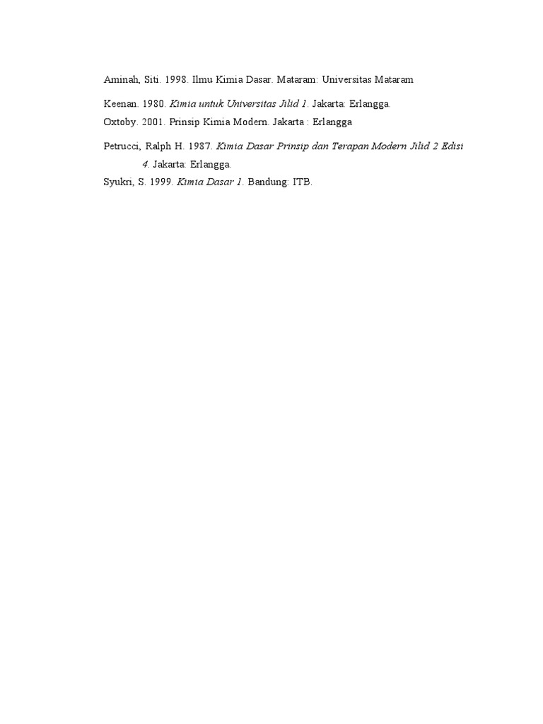 Dapus | PDF | Sains & Matematika