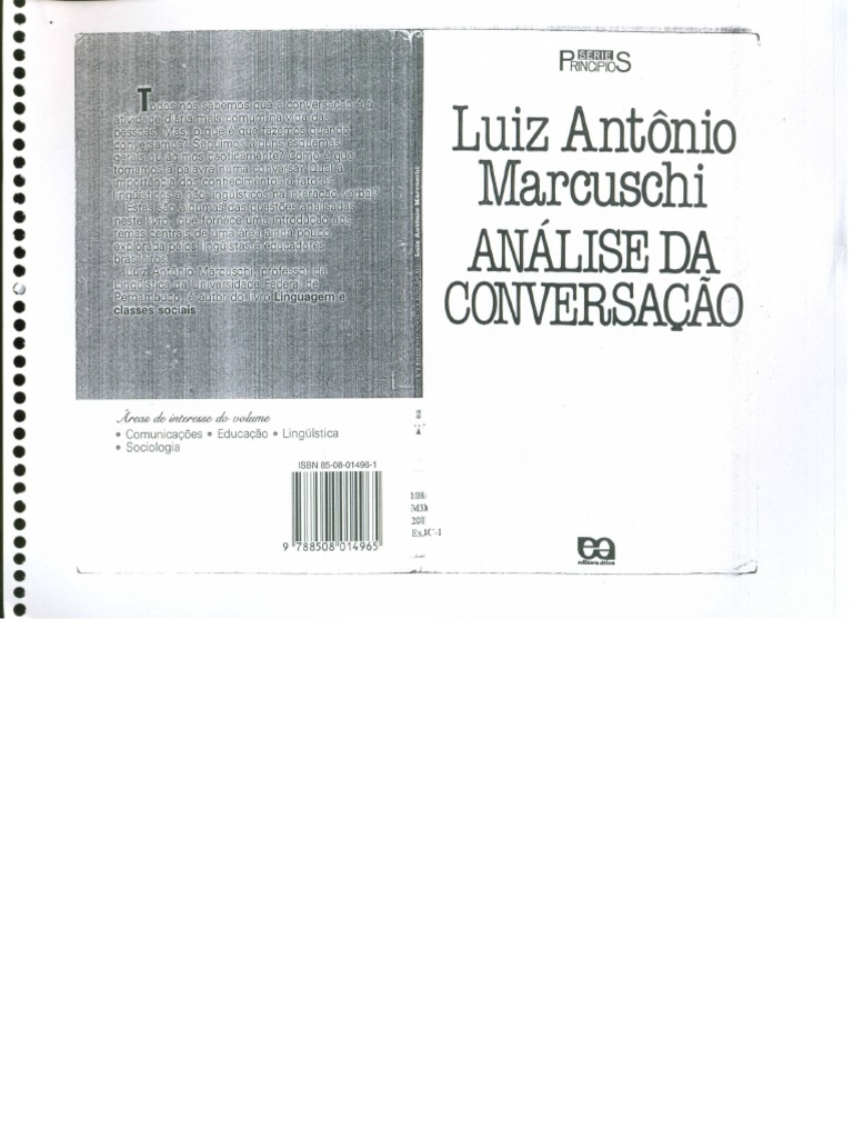 MARCUSCHI - Análise Da Conversação | PDF