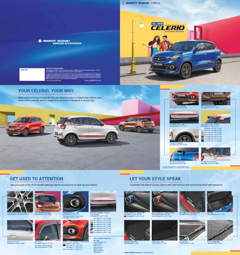 Celerio Accessories Brochure Digital | PDF