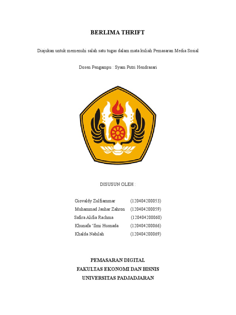 Berlima Thrift - Marketing Plan | PDF