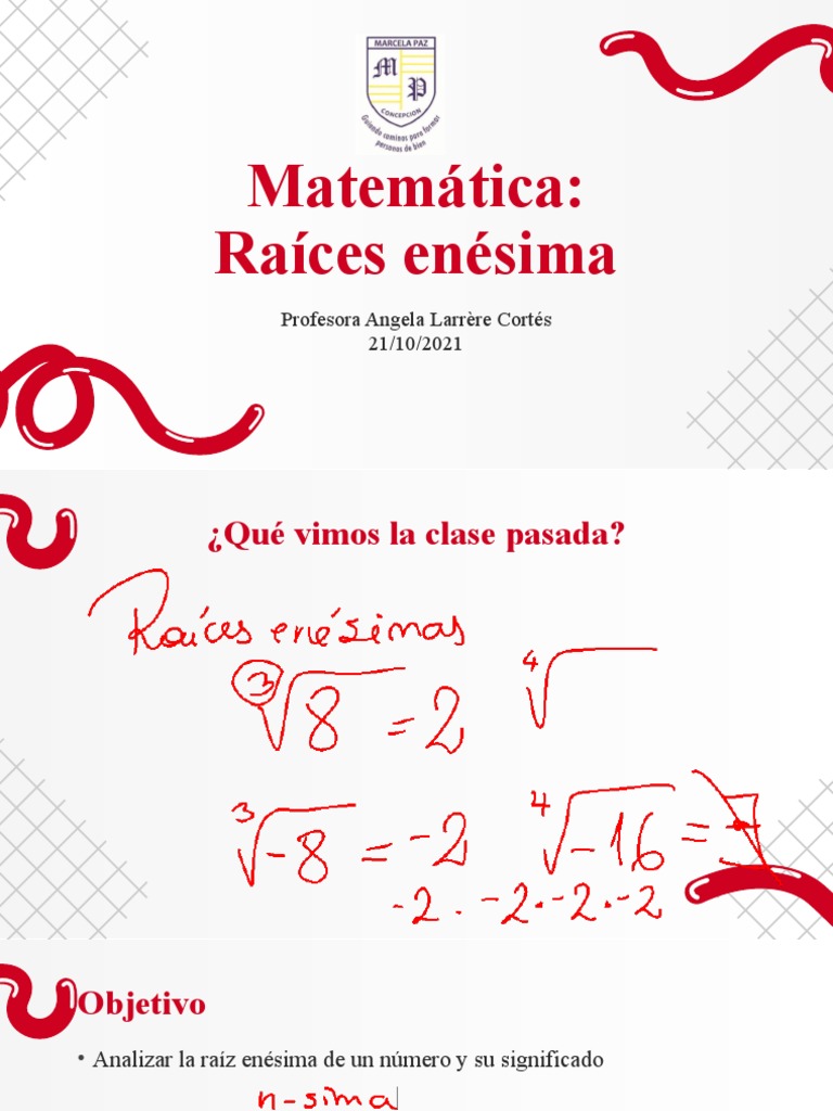 Raíz Enésima | PDF