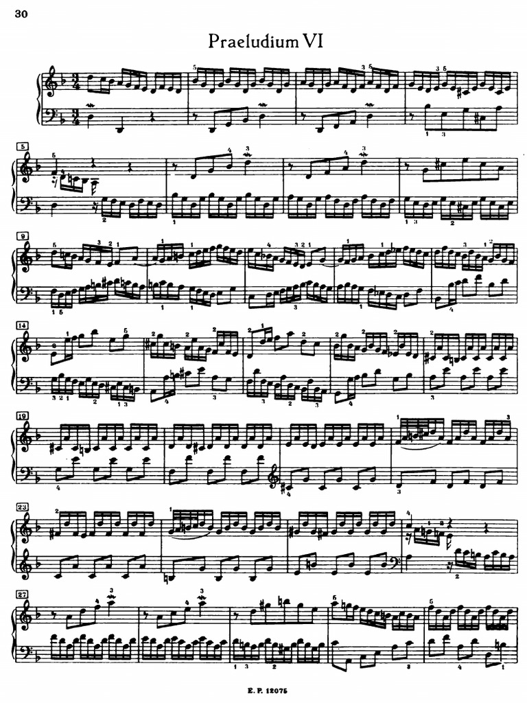 Preludio e Fuga VI | PDF