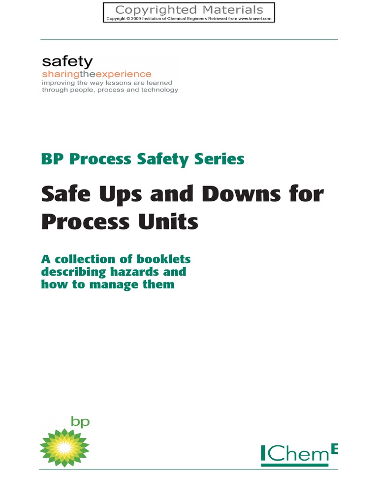 (BP Process Safety Series - ) - Safe Ups and Downs For Process Units ...