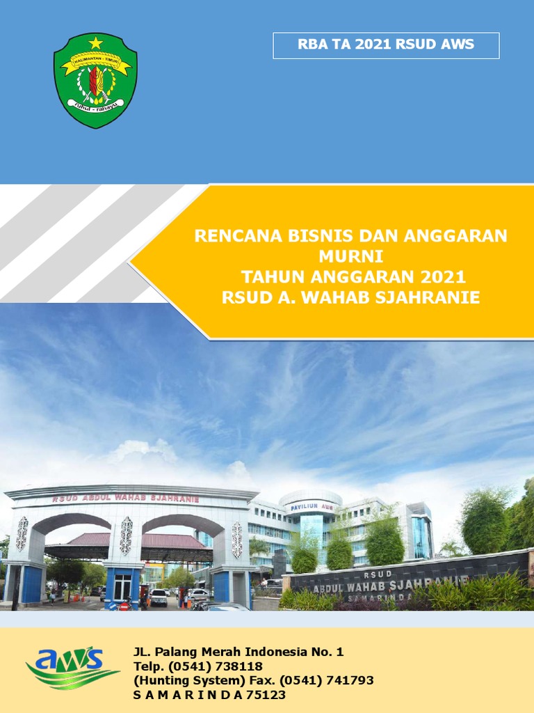 RBA Murni TA 2021 RSUD A. Wahab Sjahranie Revisi - Compressed | PDF