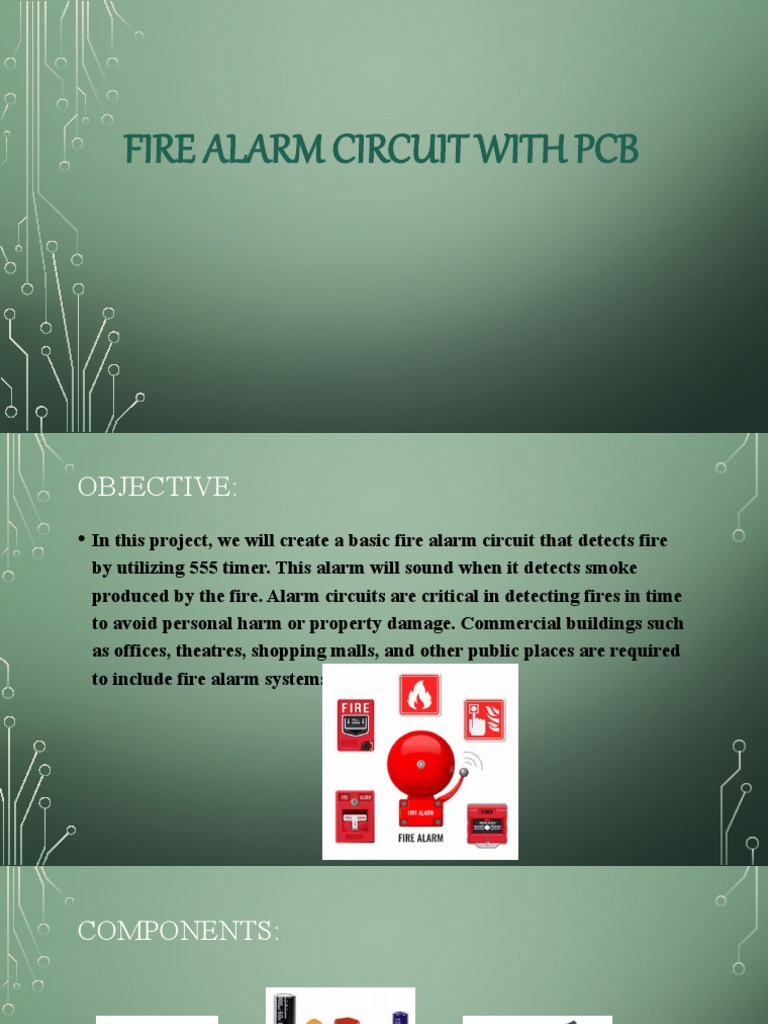 Basic Fire Alarm Circuit Design | PDF | Sensor | Fires