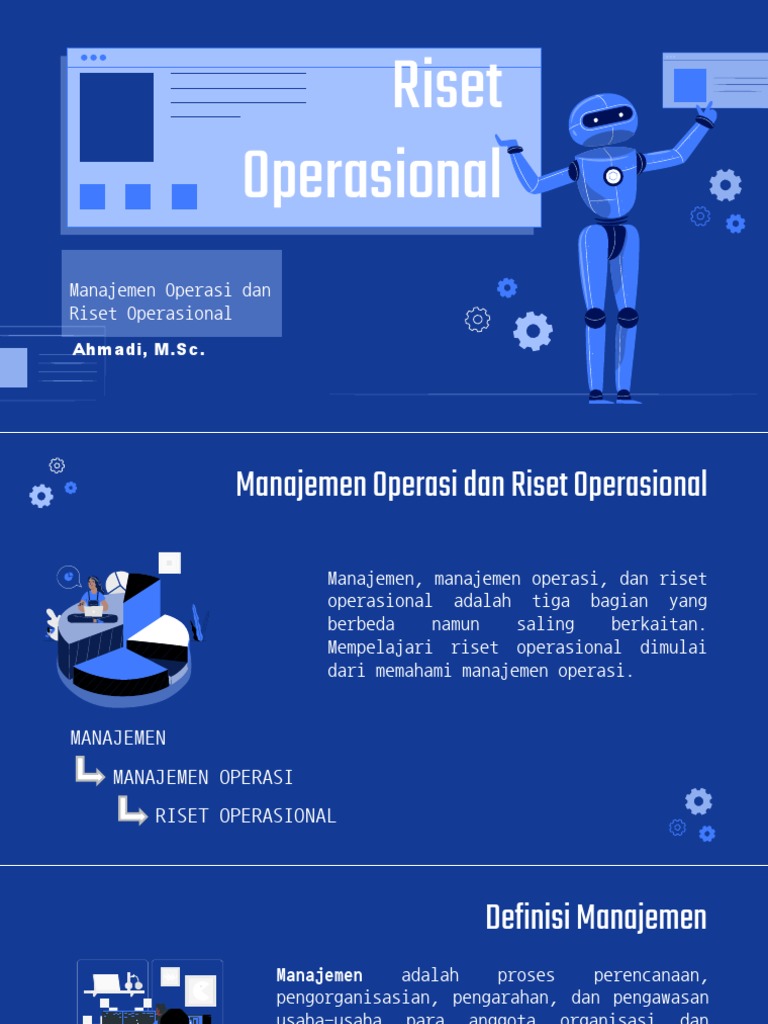 Manajemen Operasi Dan Riset Operasional | PDF