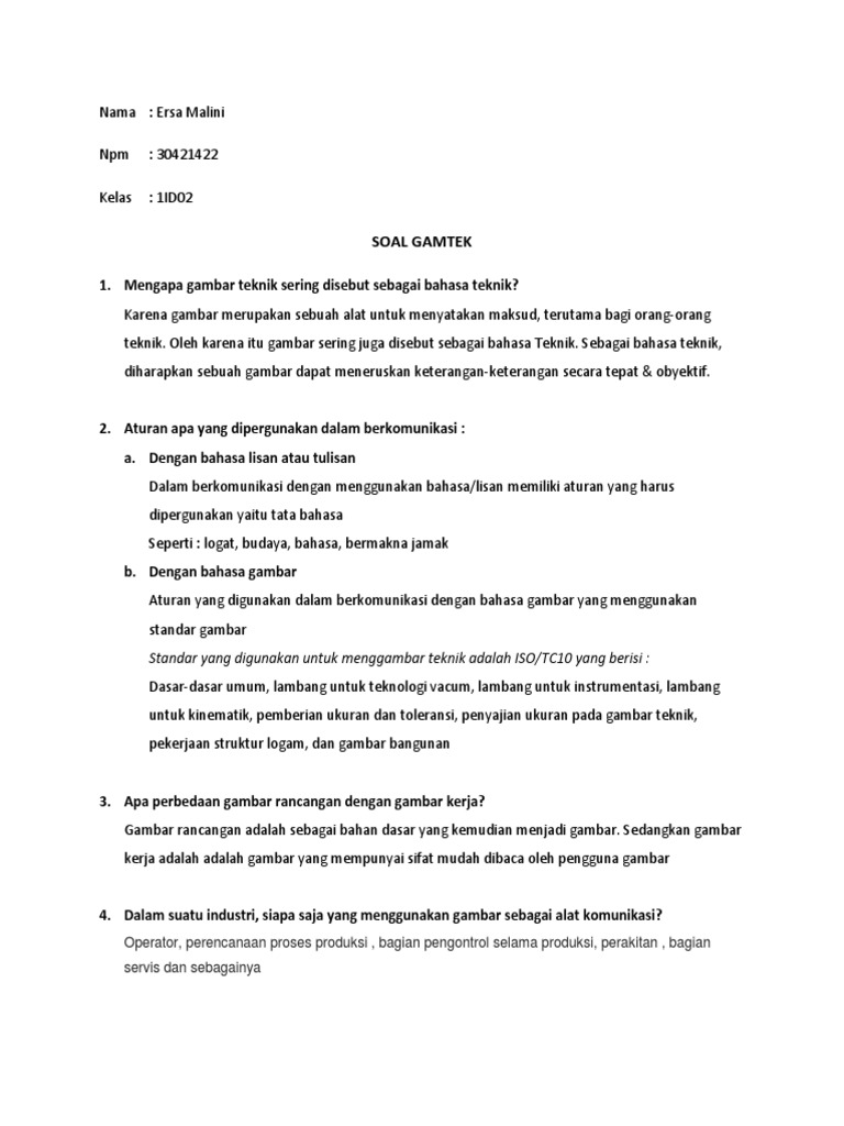 Soal Gamtek | PDF