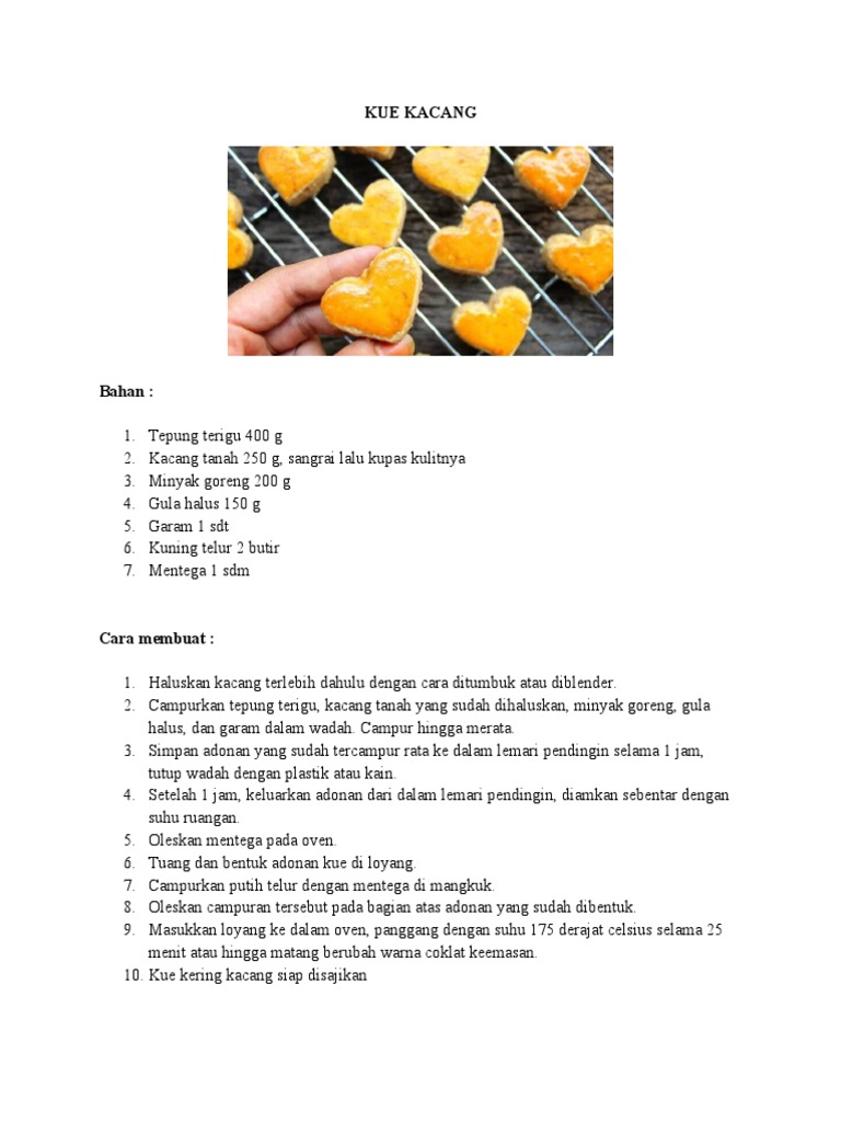 RESEP KUE Kue | PDF
