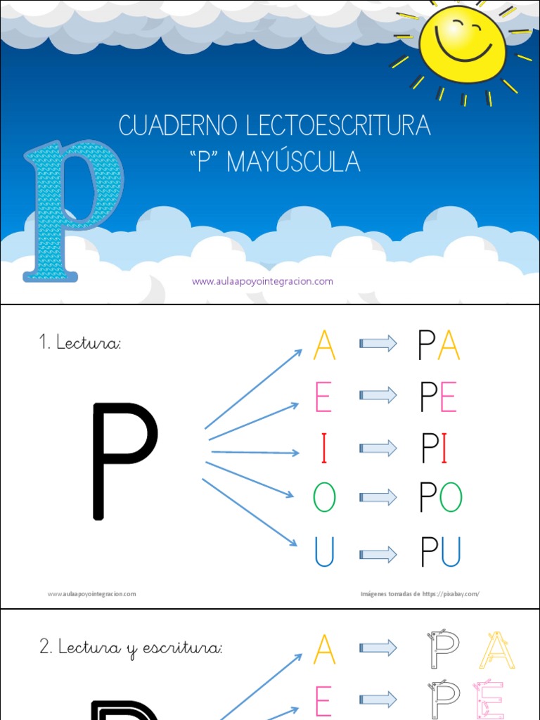 LECTOESCRITURA P MAYÚSCULA | PDF