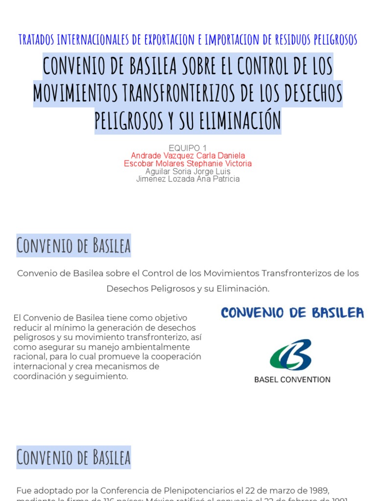 Convenio de Basilea | PDF