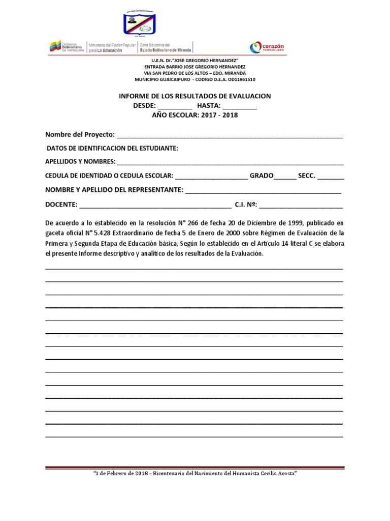 FORMATOS Boletas 2017 - 2018 | PDF | Educación primaria