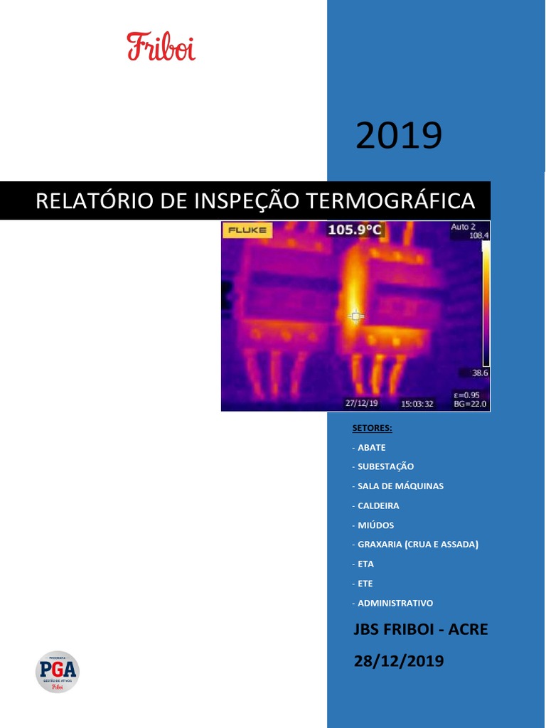 Relatório Termografia 2019 452 001 | PDF | Barulho | Corrente elétrica