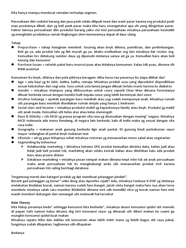 Memahami Perilaku Konsumen dan Segmentasi | PDF | Gaya Hidup