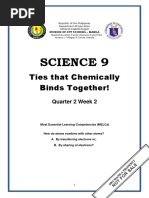 Science 9 - q2 - CHEMICAL BOND | PDF