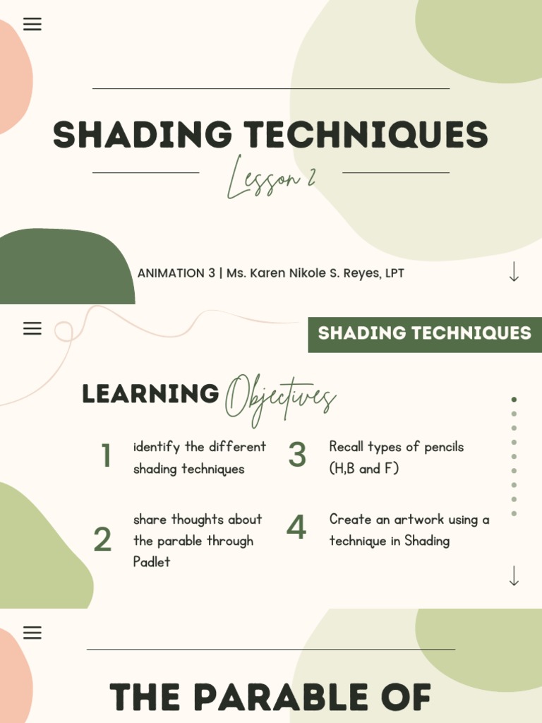 Lesson 2 Shading Techniques | PDF | Drawing