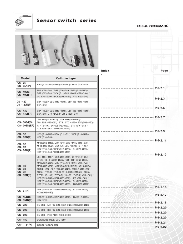 Sensor Switch Series Specifications | PDF | Electrical Network | Switch