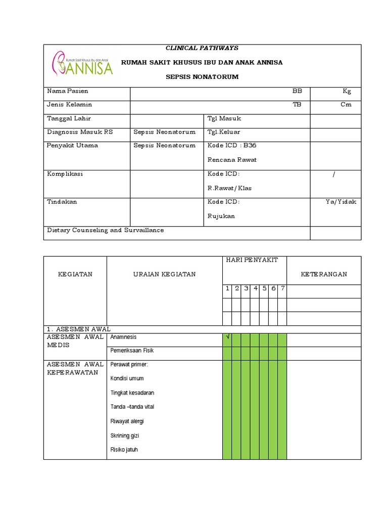 Clinical Pathways Sepsis Neo | PDF