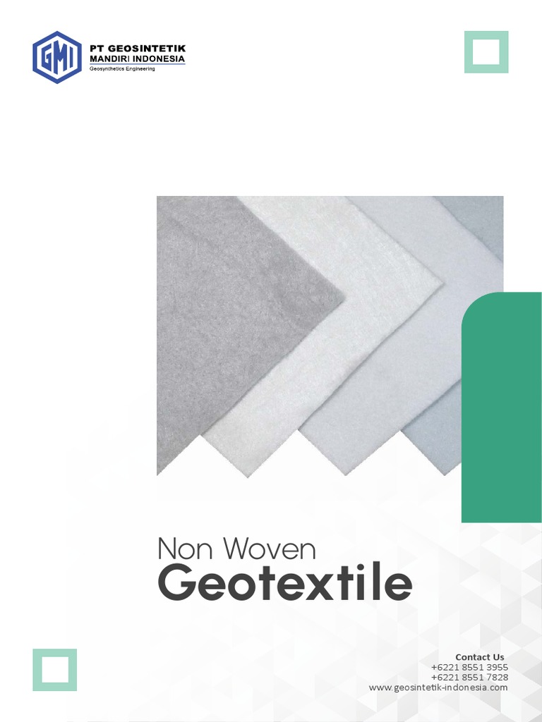 1 - Non Woven Geotextile - PT - Geosintetik Mandiri Indonesia - New | PDF