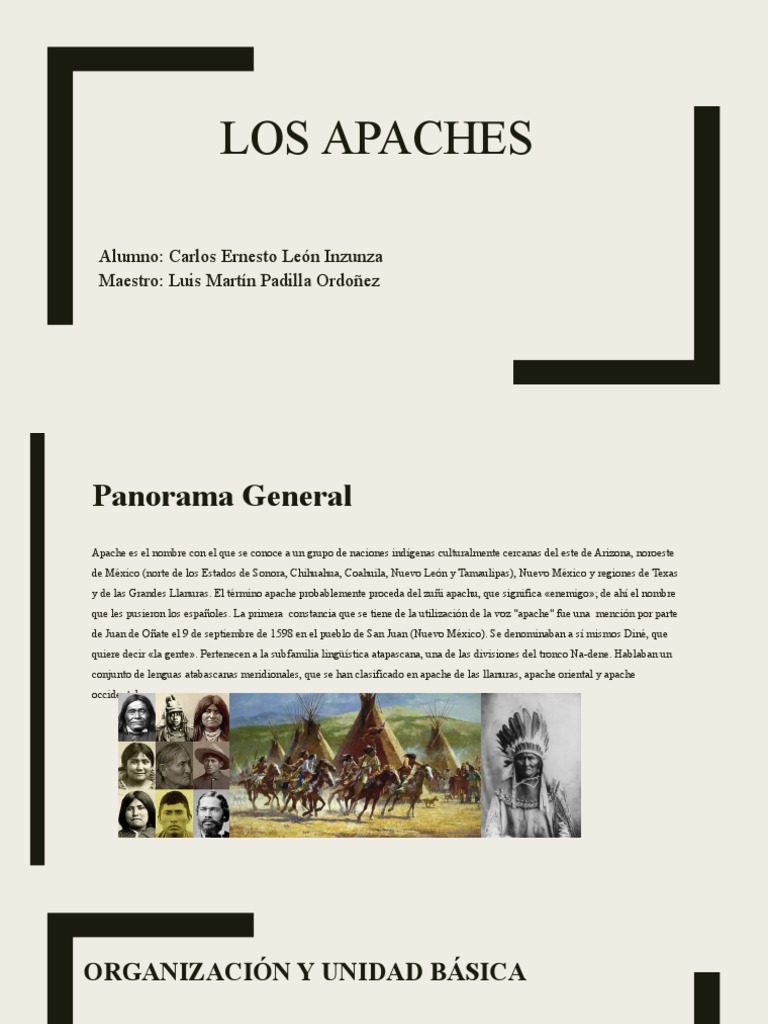 Una mirada general a la cultura y organización de los apaches | PDF | apache | México