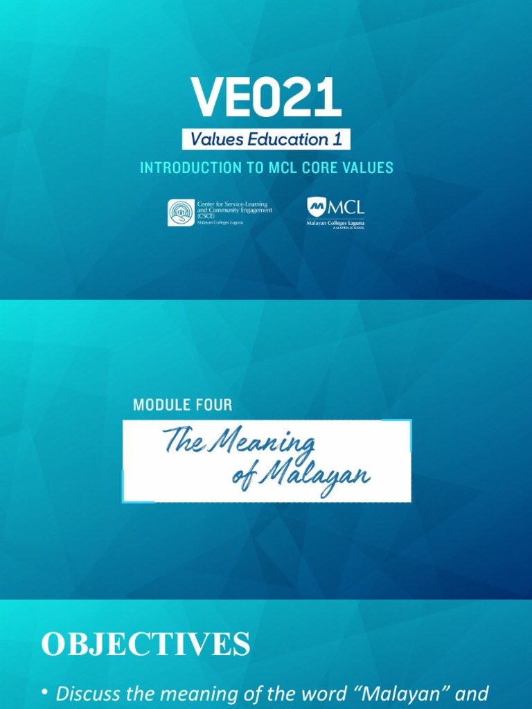 VE021-PPT-Week 4 - The Meaning of Malayan | PDF | Malaysia | Southeast Asia