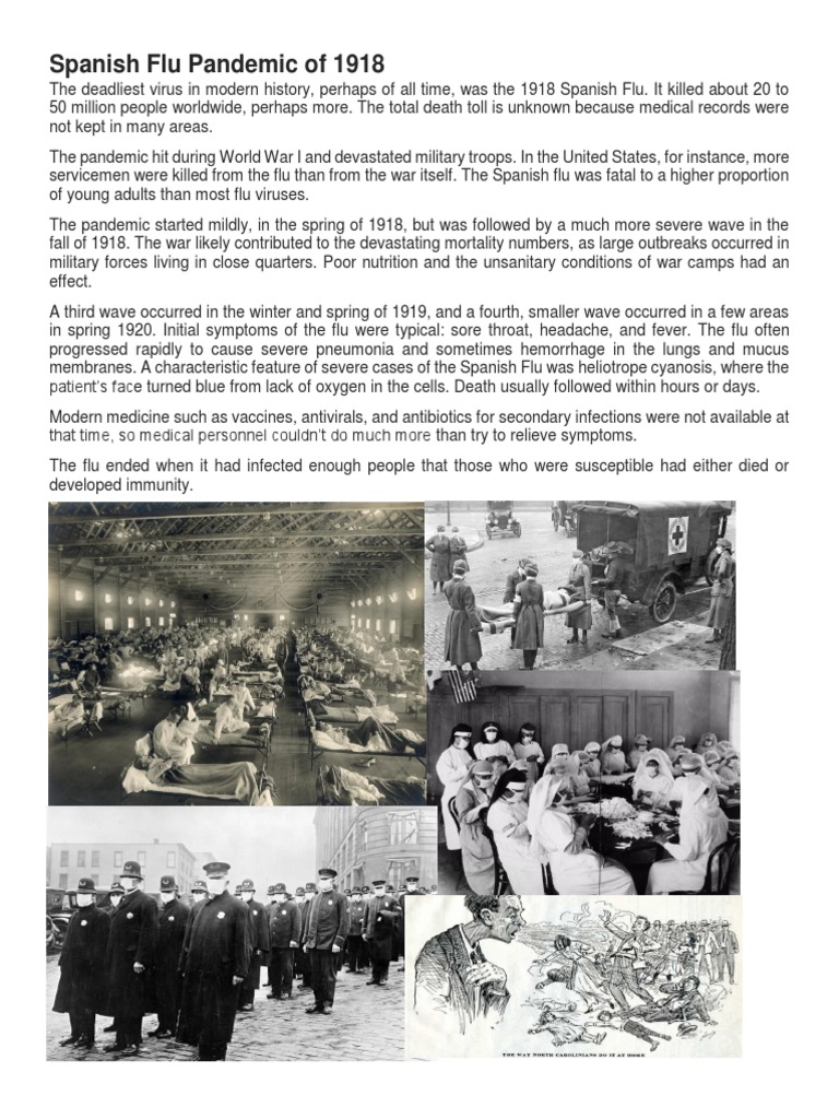 Spanish Flu Pandemic of 1918 | PDF | Influenza | Pandemic