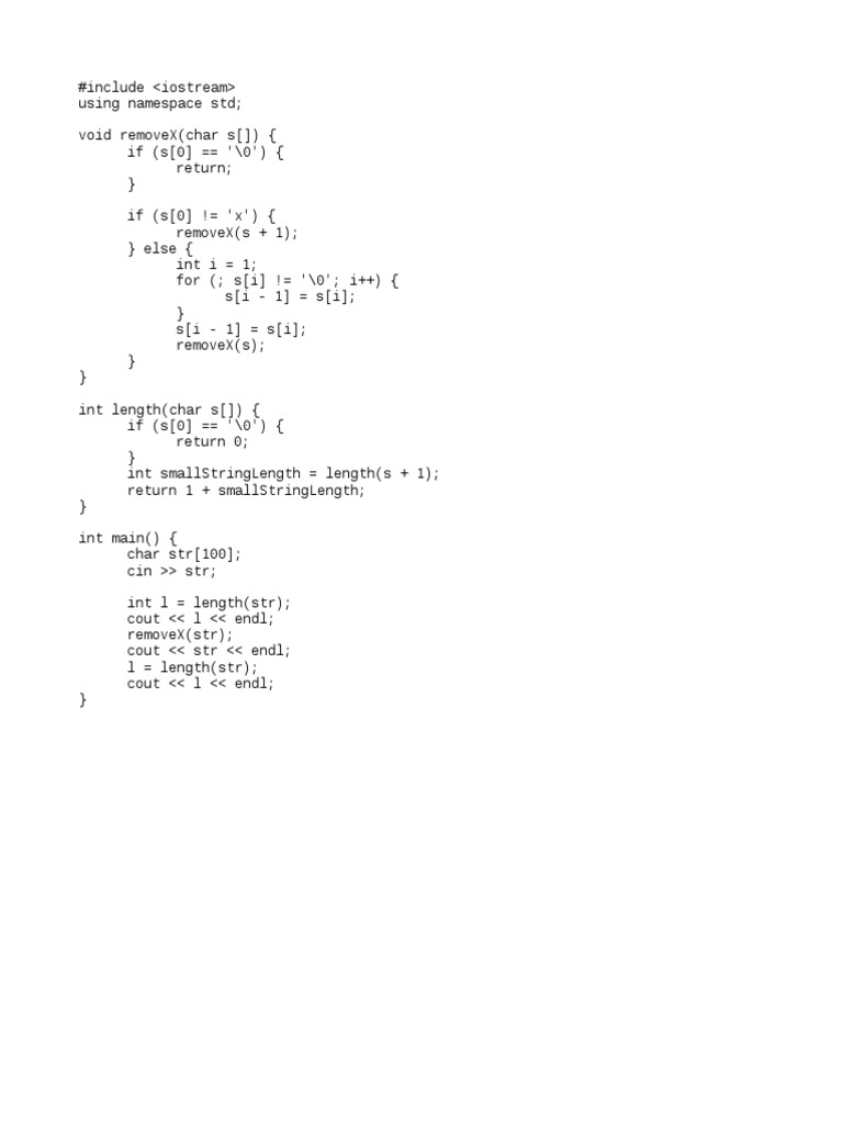 Recursion and Strings | PDF