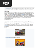 TVS Company Profile PDF | PDF | Motorcycle | Motor Vehicle