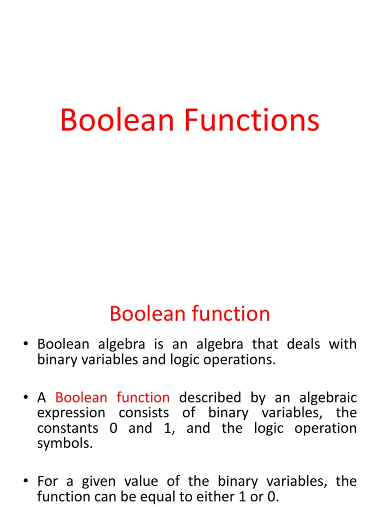 Simplification Of Boolean Functions Through Boolean Algebraic Manipulation Pdf Teaching