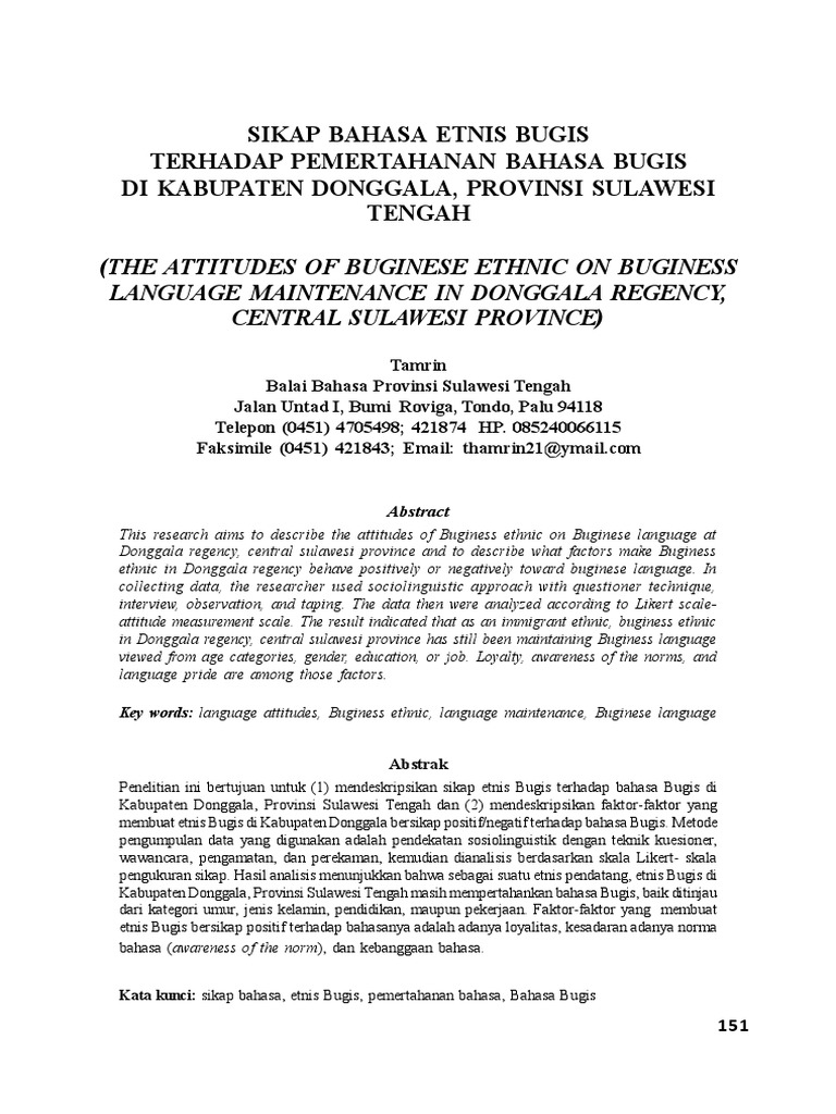 Jurnal Bahasa Bugis | PDF