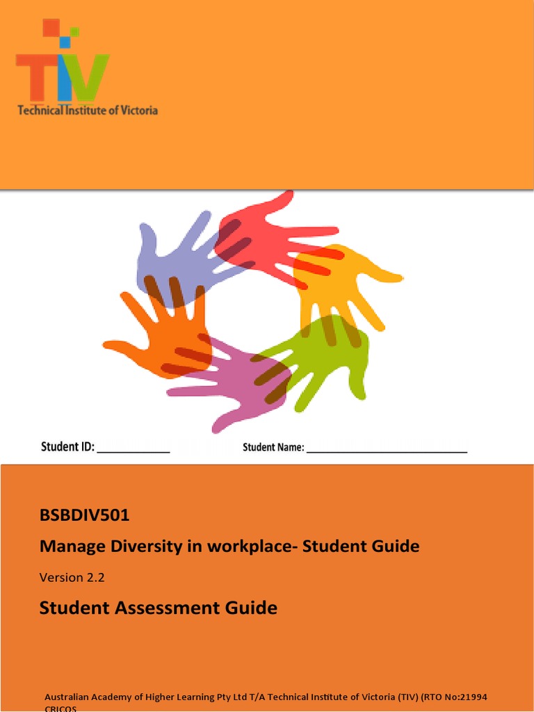 BSBDIV501 Diversity Management Guide | PDF | Competence (Human ...