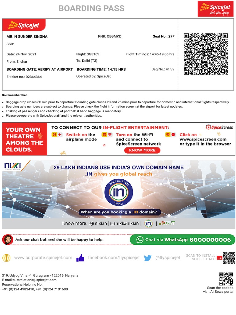 Bording Pass | Download Free PDF | Transport | Aviation