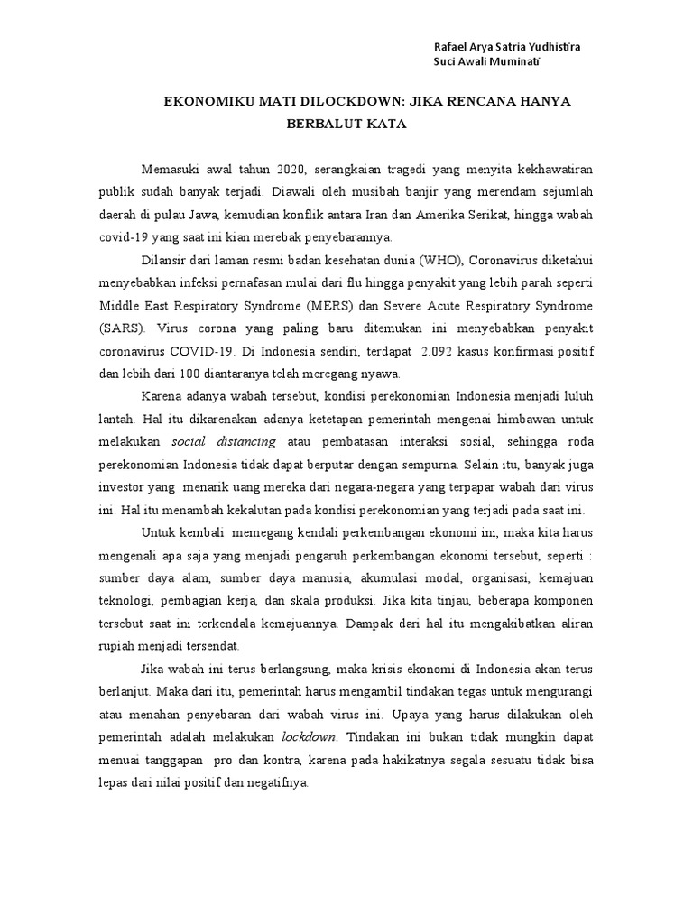Essay Lomba | PDF