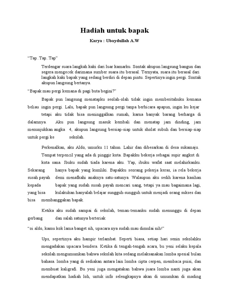 Hadiah Untuk Bapak | PDF