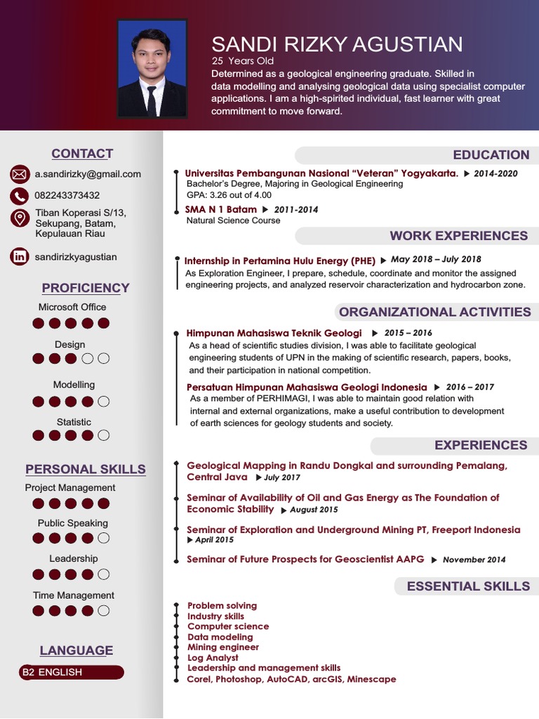 Sandi Rizky Agustian CV Batam | PDF | Science | Science And Technology