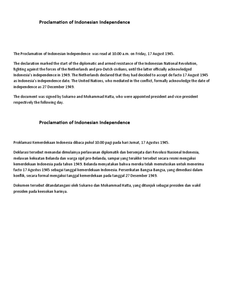 Historical Recount Text | PDF | Politics Of Indonesia | Wars Of ...