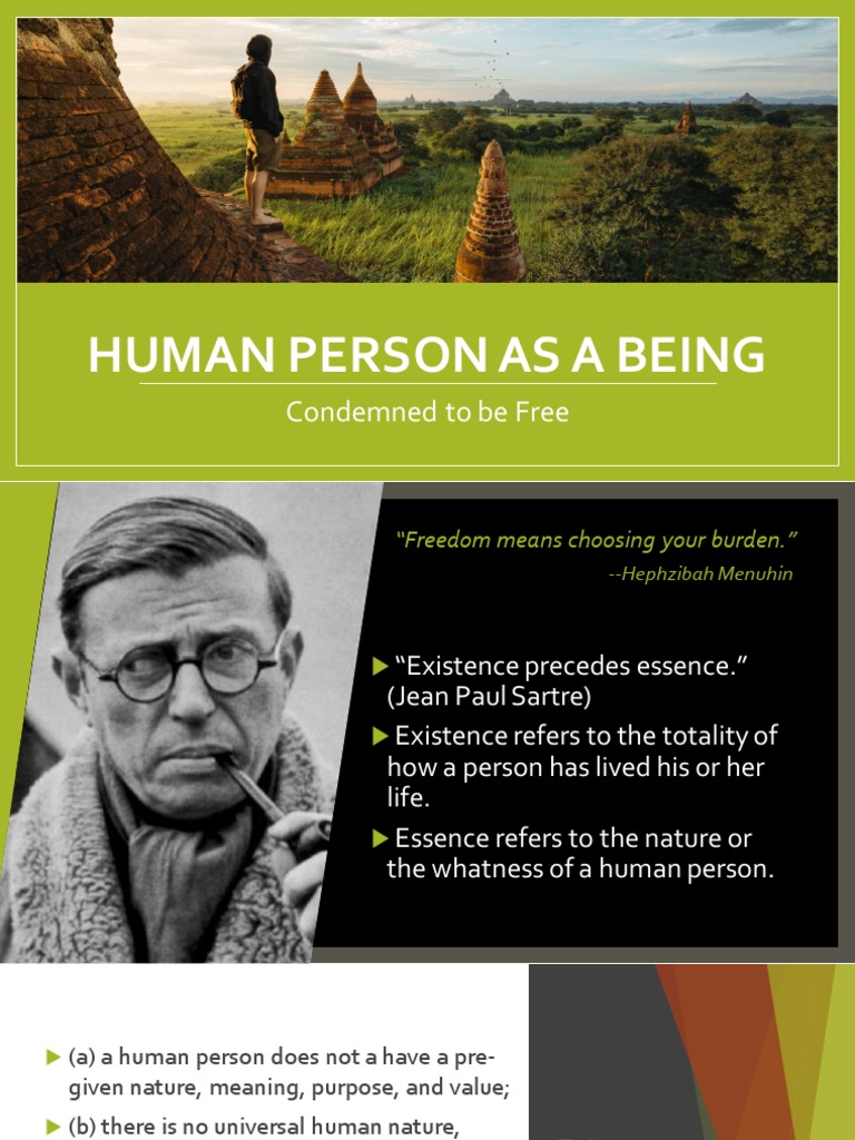 Human Person As A Being As Condemned To Be Free | PDF | Metaphysical ...