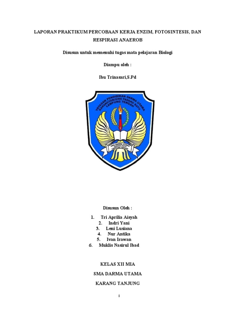 Laporan Praktikum Enzim dan Metabolisme | PDF | Sains & Matematika