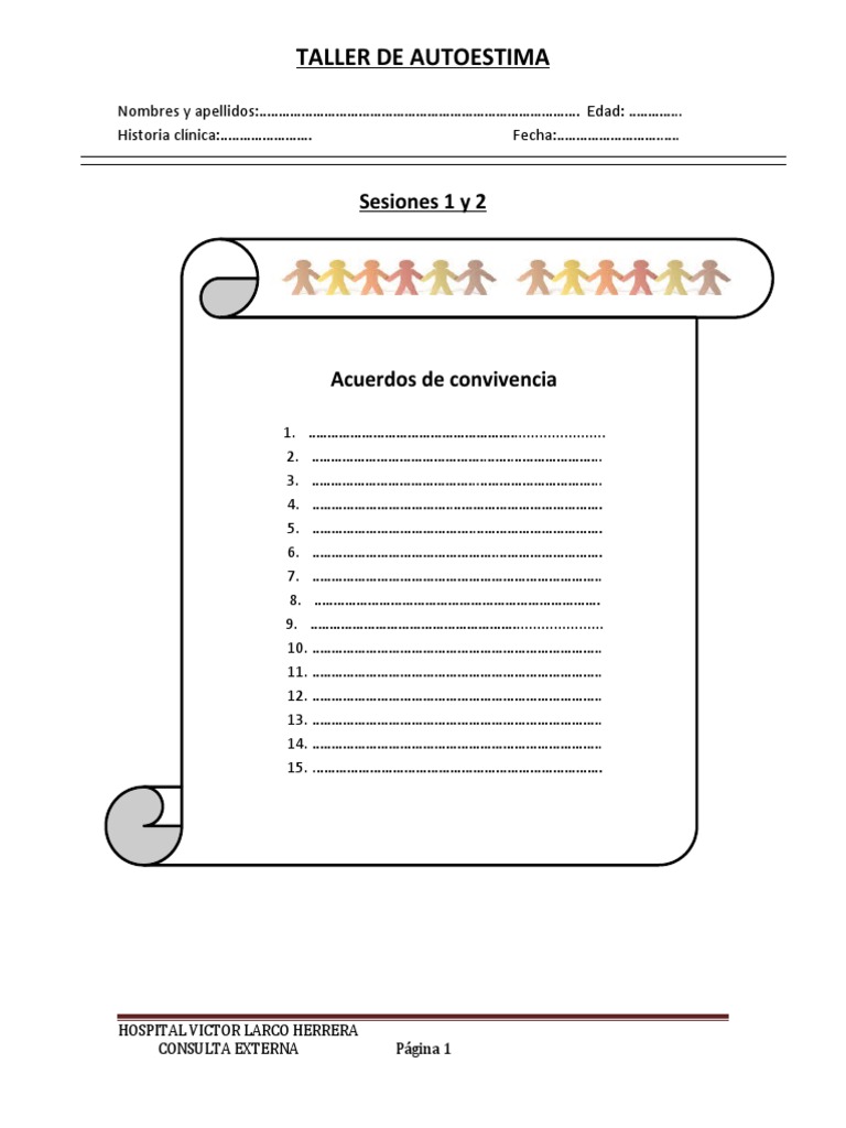 Fichas de Autoestima para Imprimir | PDF