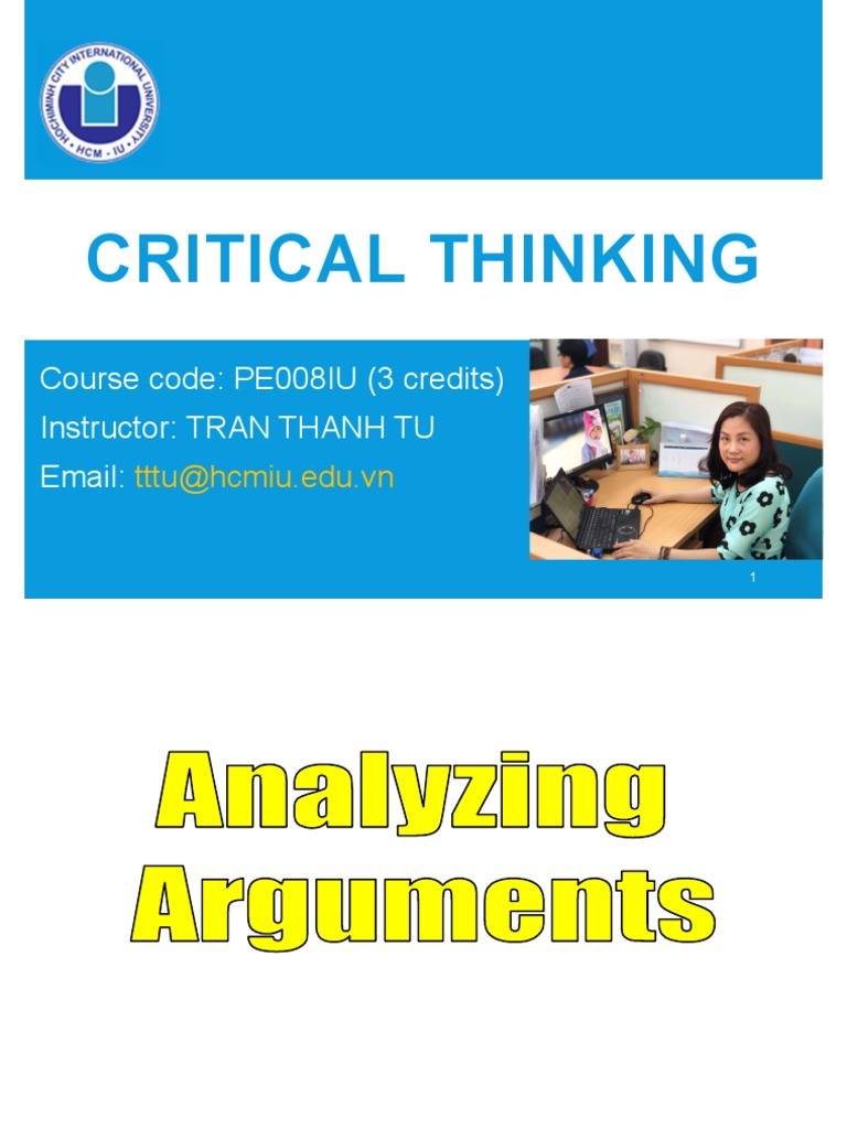 8 - Analyzing Argument | PDF | Argument | Logic