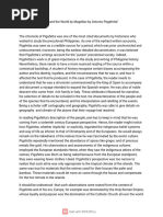 Analysis of Pigafetta's Chronicle | PDF | Philippines | Roman Empire