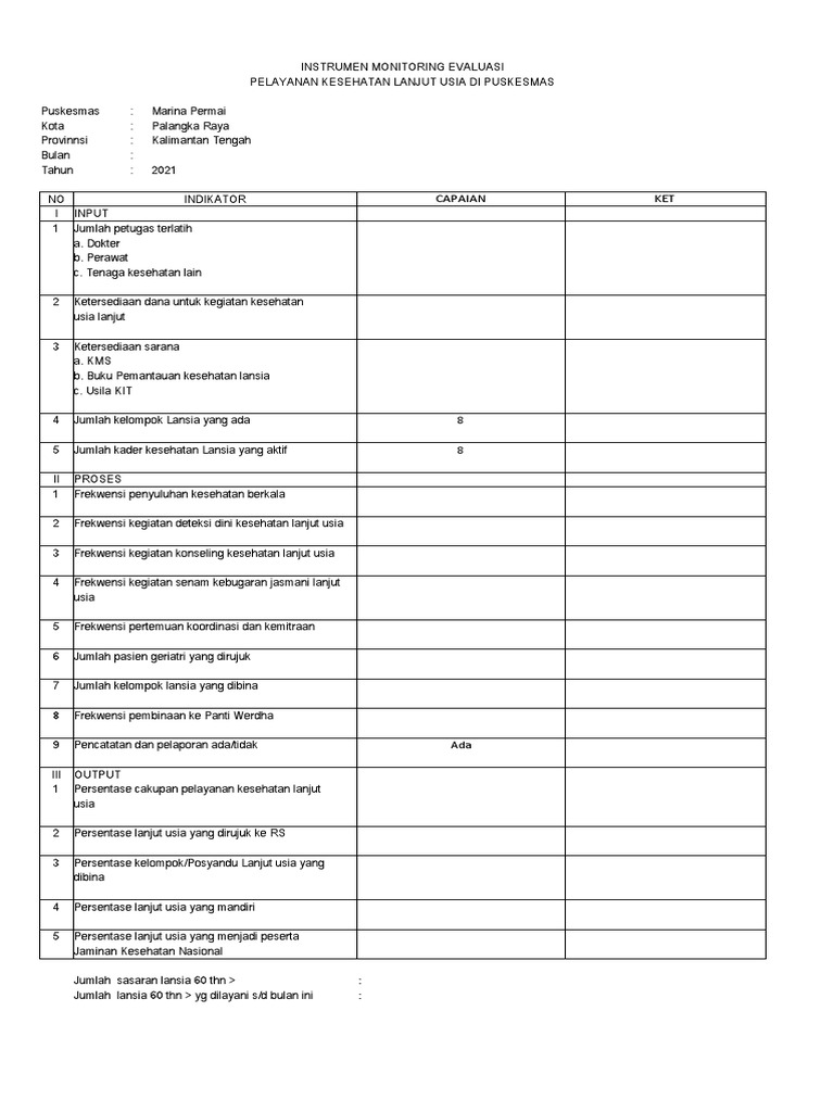 Form Monev | PDF