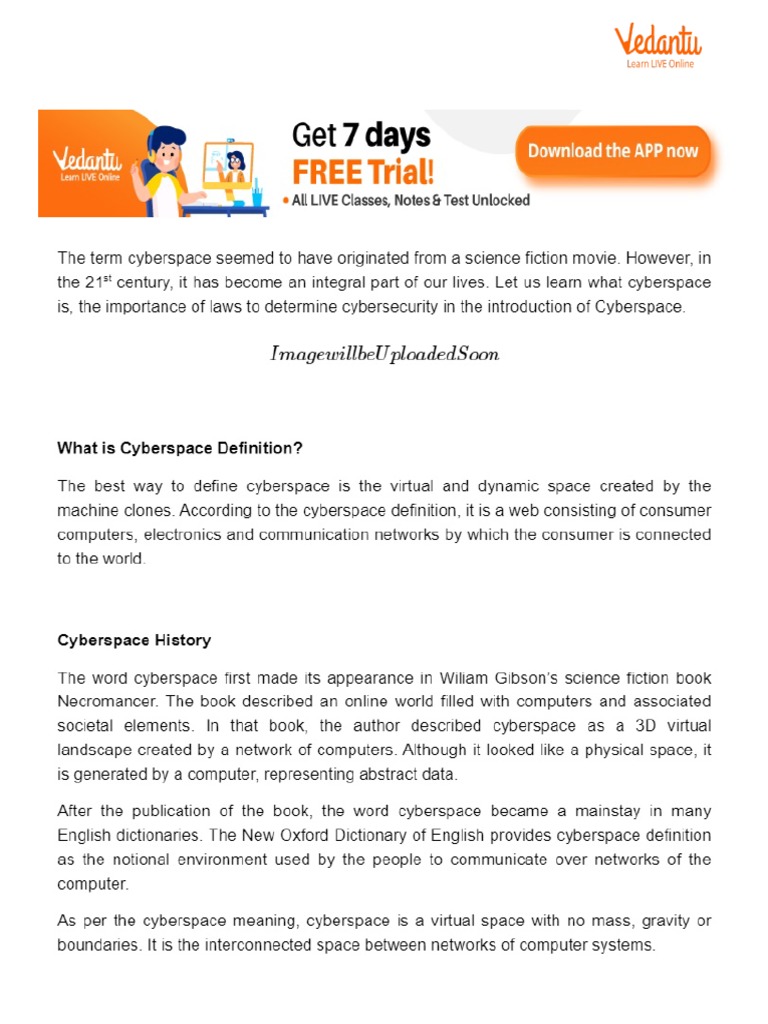 Introduction To Cyberspace | PDF