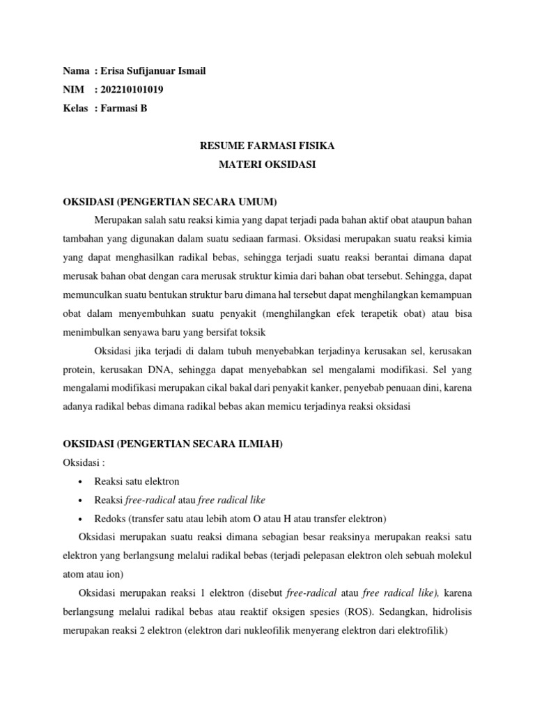 RESUME FARMASI | PDF