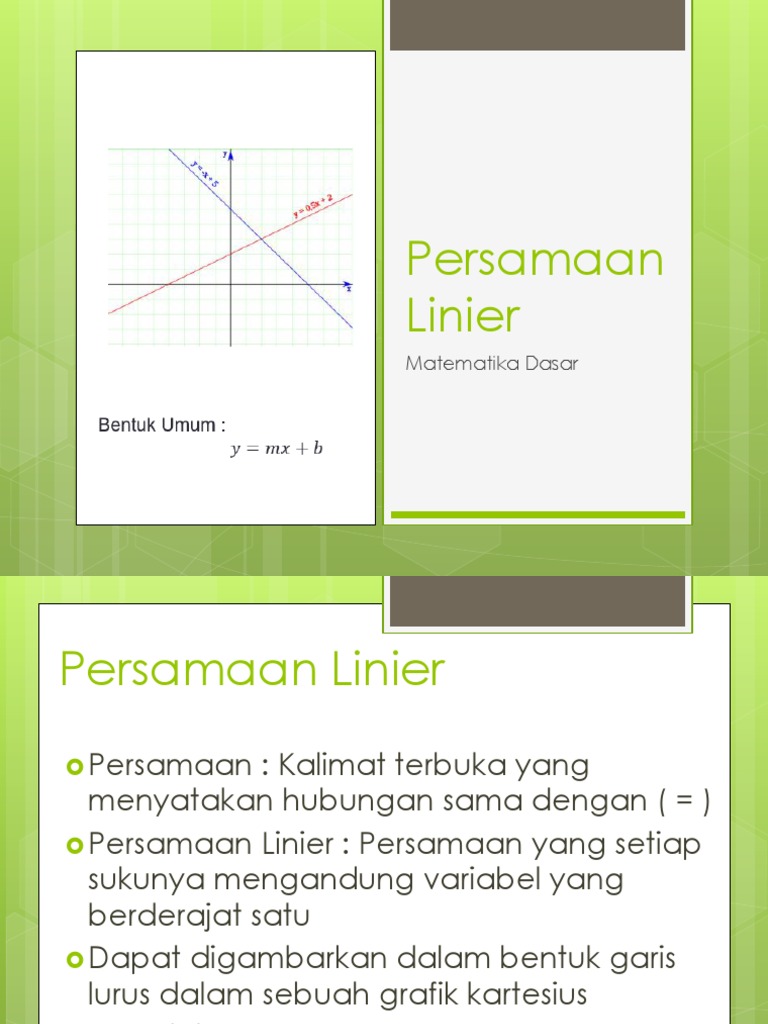 2-Fungsi Linier Dan Grafik Fungsi Linier | PDF