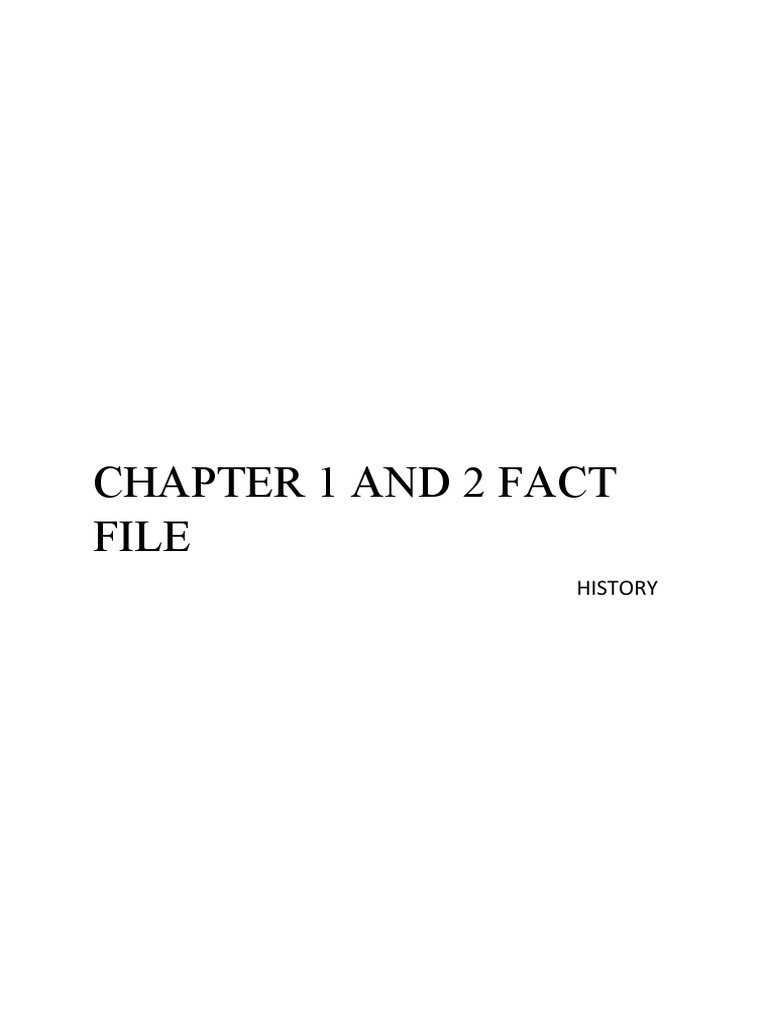 Chapter 1 and 2 Fact File: History | PDF | Benito Mussolini | League Of ...