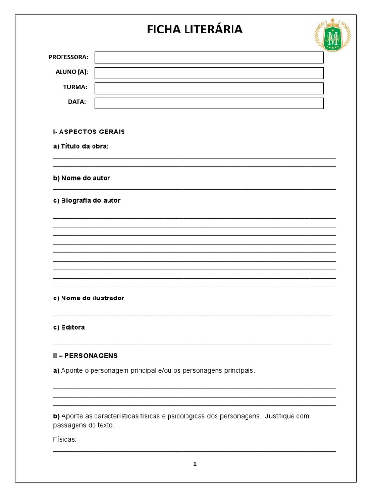 c62d267f Ficha Literaria | PDF